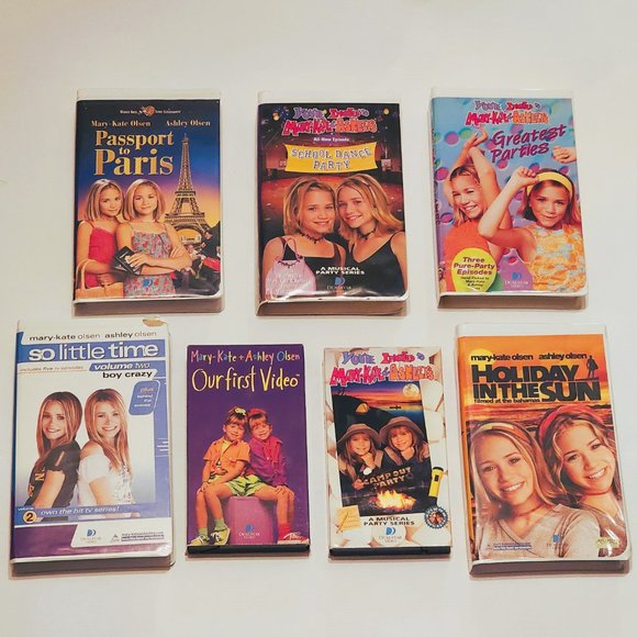 Dualstar Video | Media | Lot Of 7 Vhs Marykate Ashley Olsen Twins Movie ...